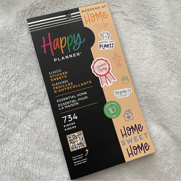 Happy Planner | Office | 325 Nwt Happy Planner Weekend At Home Stickers ...